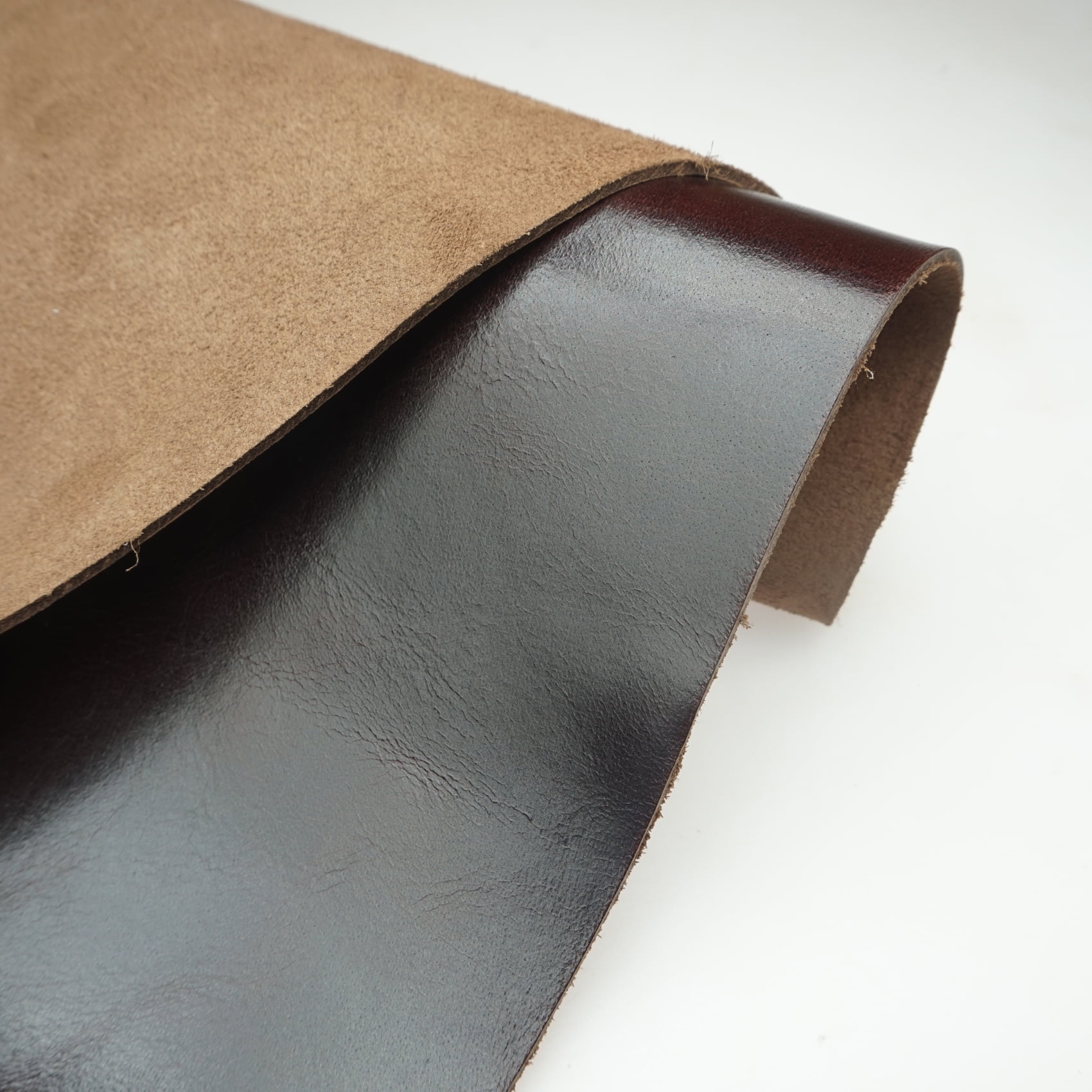5/6 OZ Dark Brown Pre-Cut Waxy Leather Tooling Leather hide Leather Cow ...