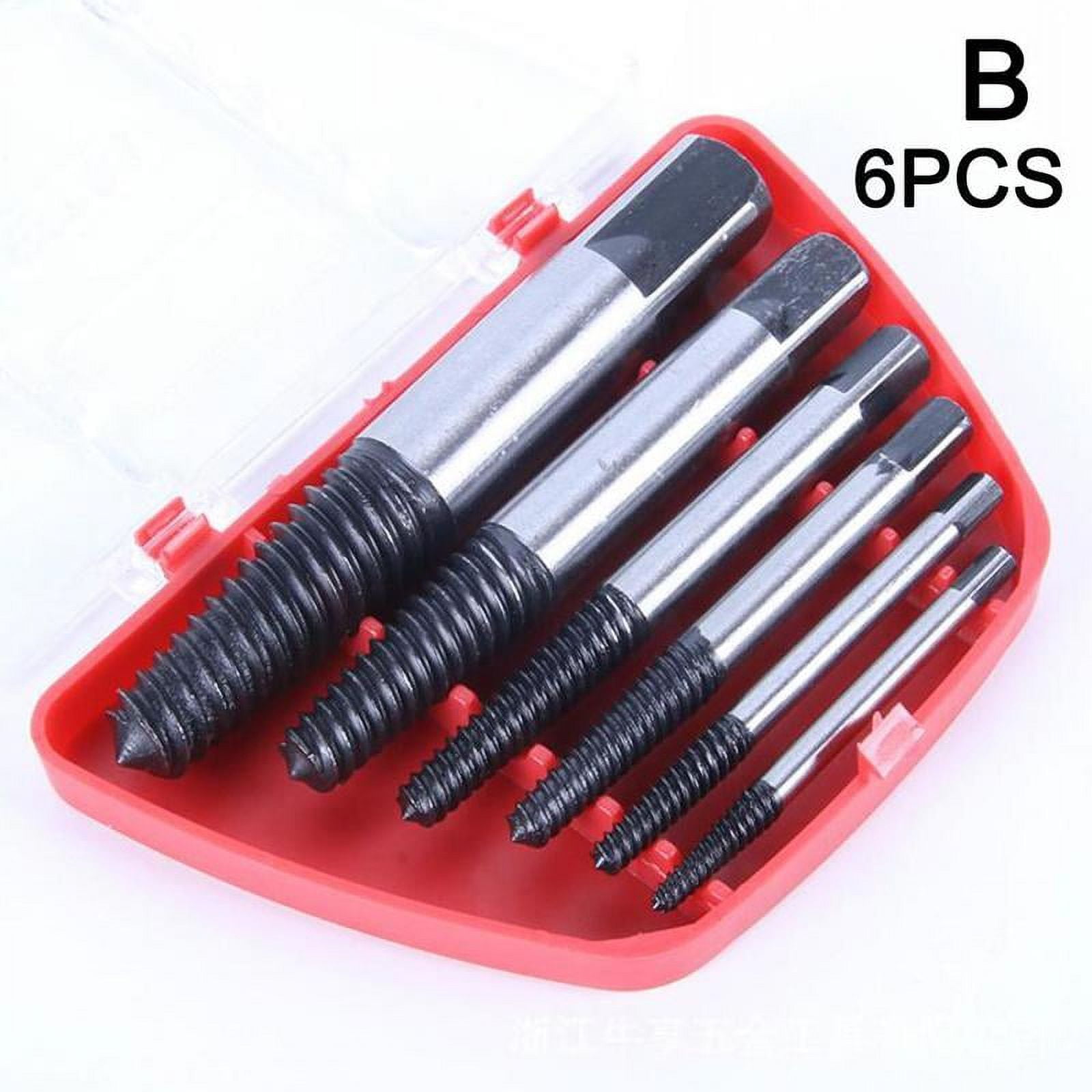 5/6 PCS Screw Extractor Set Bolt Stud Extractor Broken Remover Screw ...