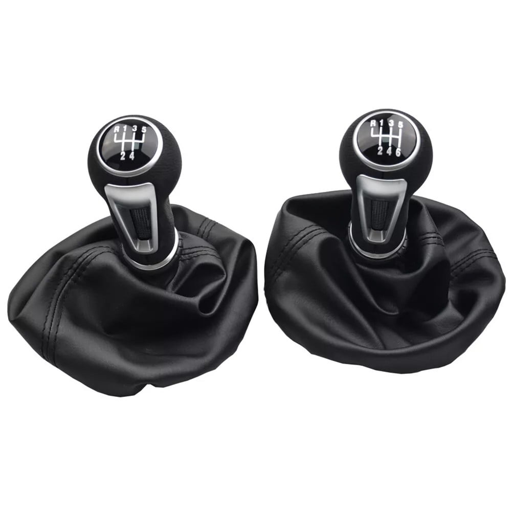 5/6 Speed Gear Shift Knob Lever Shifter Gaiter Boot Cover Leather Car ...