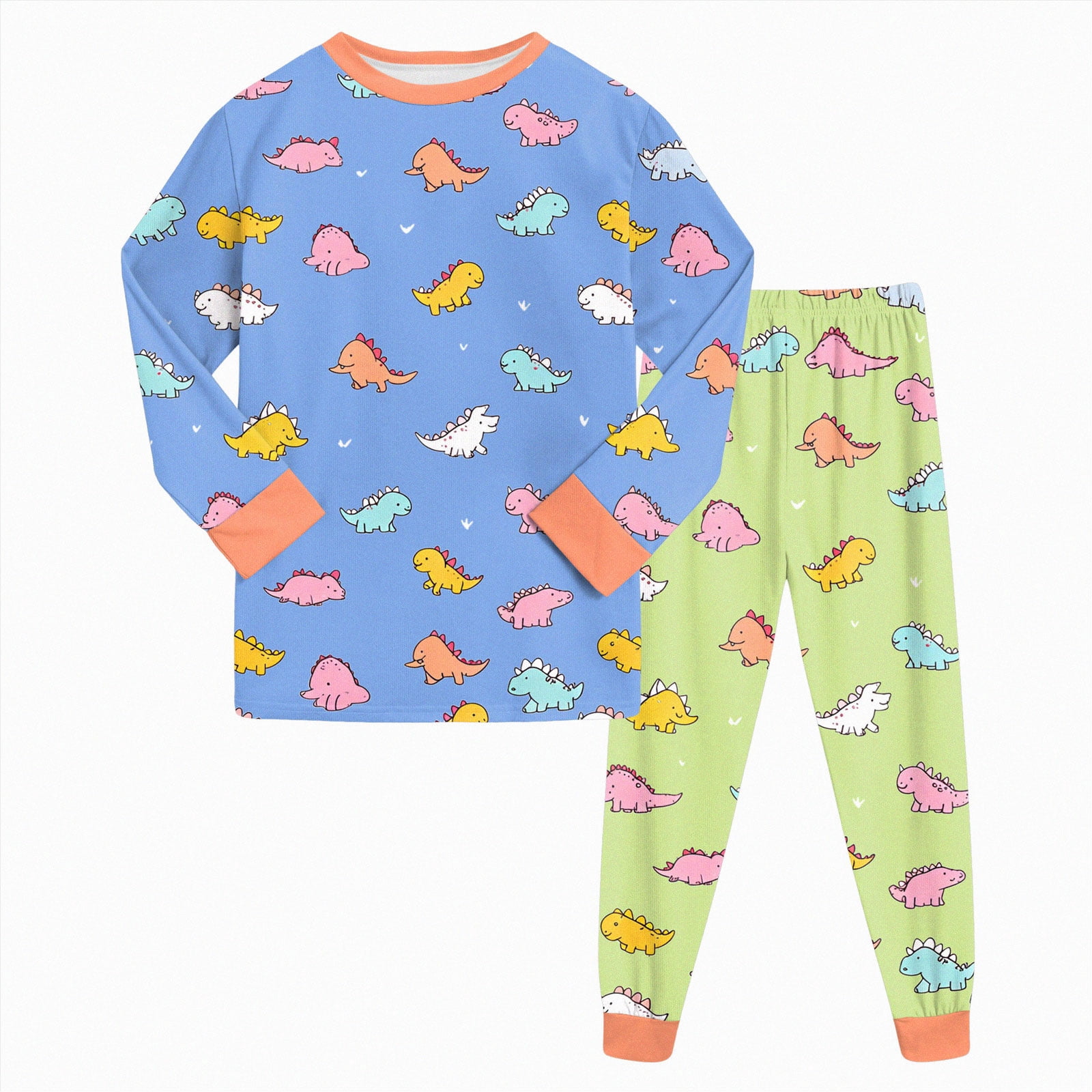 5-6 Years Newborn Baby Boy Clothes Set 2pcs Long Sleeve Top and Pants ...