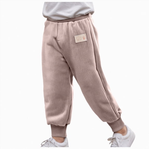 5-6 Years Sports Pants For Boys And Girls Baby Plush Pants And Winter ...