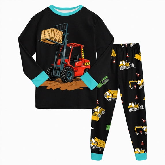 5-6 Years Toddler Baby Boy Clothing Sets Printed Long Sleeve Tops and ...