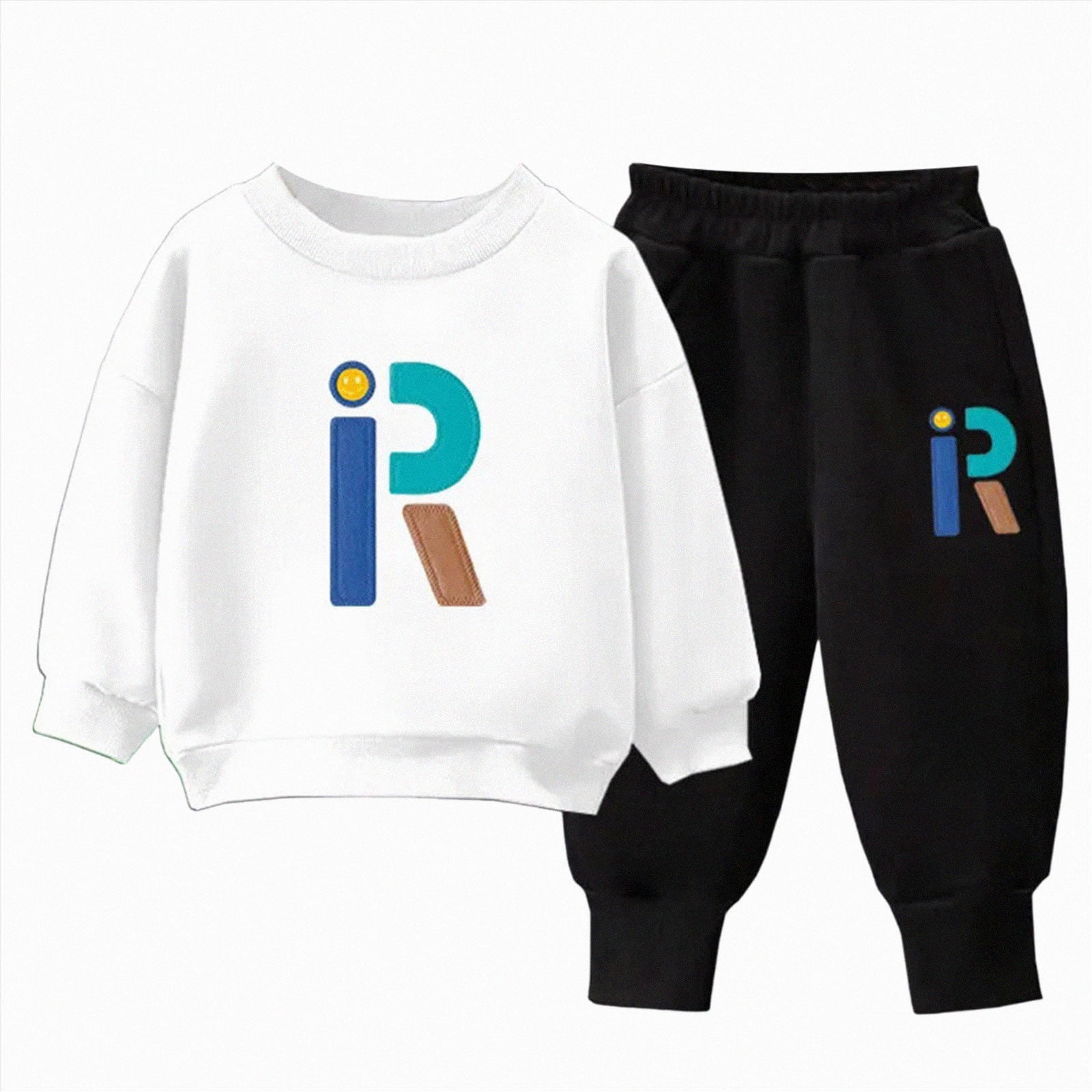 5-6 Years Toddler Baby Boy Fall Winter Outfit Long Sleeve Letter ...
