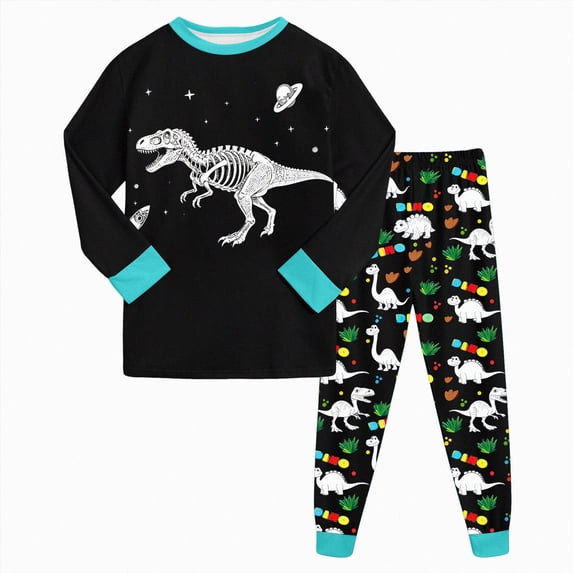 5-6 Years Toddler Outfit for Boys Casual Long Sleeved Home Wear Outfit ...
