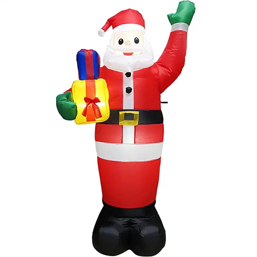 5/6 ft Giant Inflatable Snowman LED Glowing Navidad Inflable Santa ...