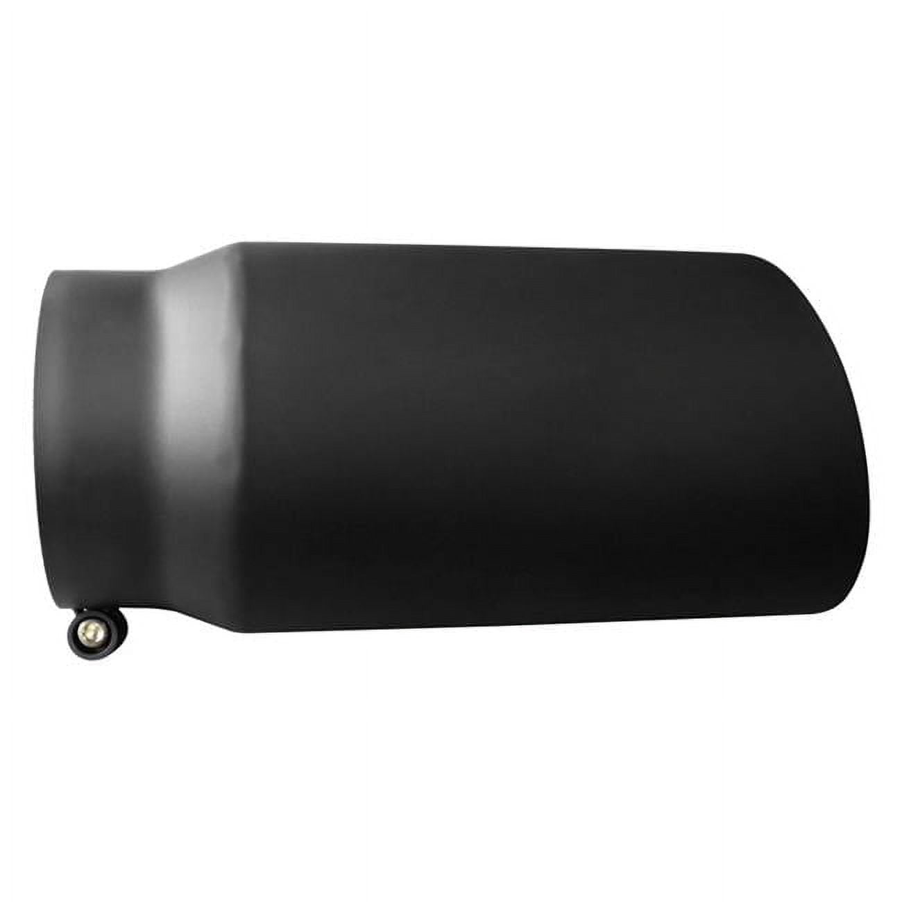5 & 6 in. Stainless Steel Beveled Edge Angle Cut Bolt-On Black Exhaust ...