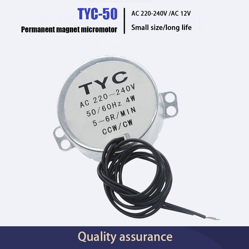5-6 r/min Stable Synchronous Motor Pro TYC-50 AC 220V 12V 50/60Hz ...