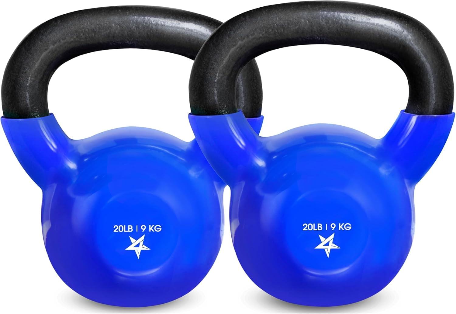 5-65lbs Kettlebells Vinyl Coated Cast Iron for Dumbbell Weights ...