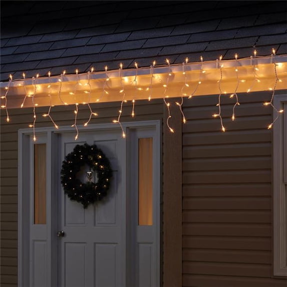 5.67 ft. Icicle Incandescent Light Set, Clear - 100 Lights - Case of 12 ...