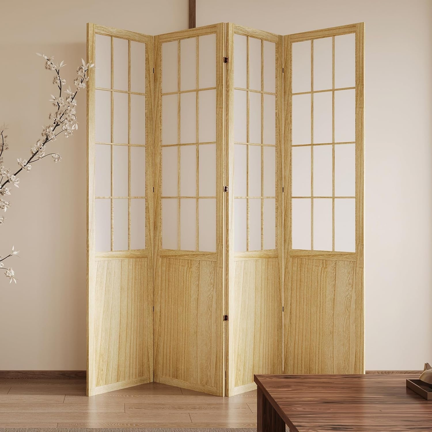 5.6FT Room Divider and Folding Portable Partition Screen, Chinese ...