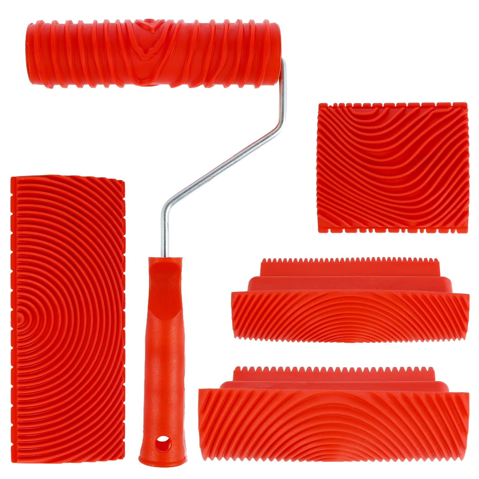 5/6Pcs Wood Graining Tools Set Wood Grain Patterns Paint Tool Rubber ...
