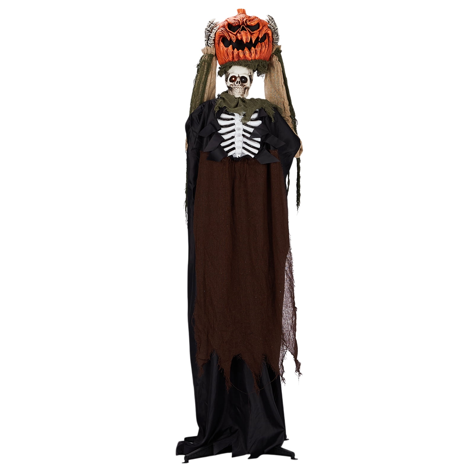 5.6ft Life-Size Animatronic Ghost Halloween Decor – Sound-Activated ...