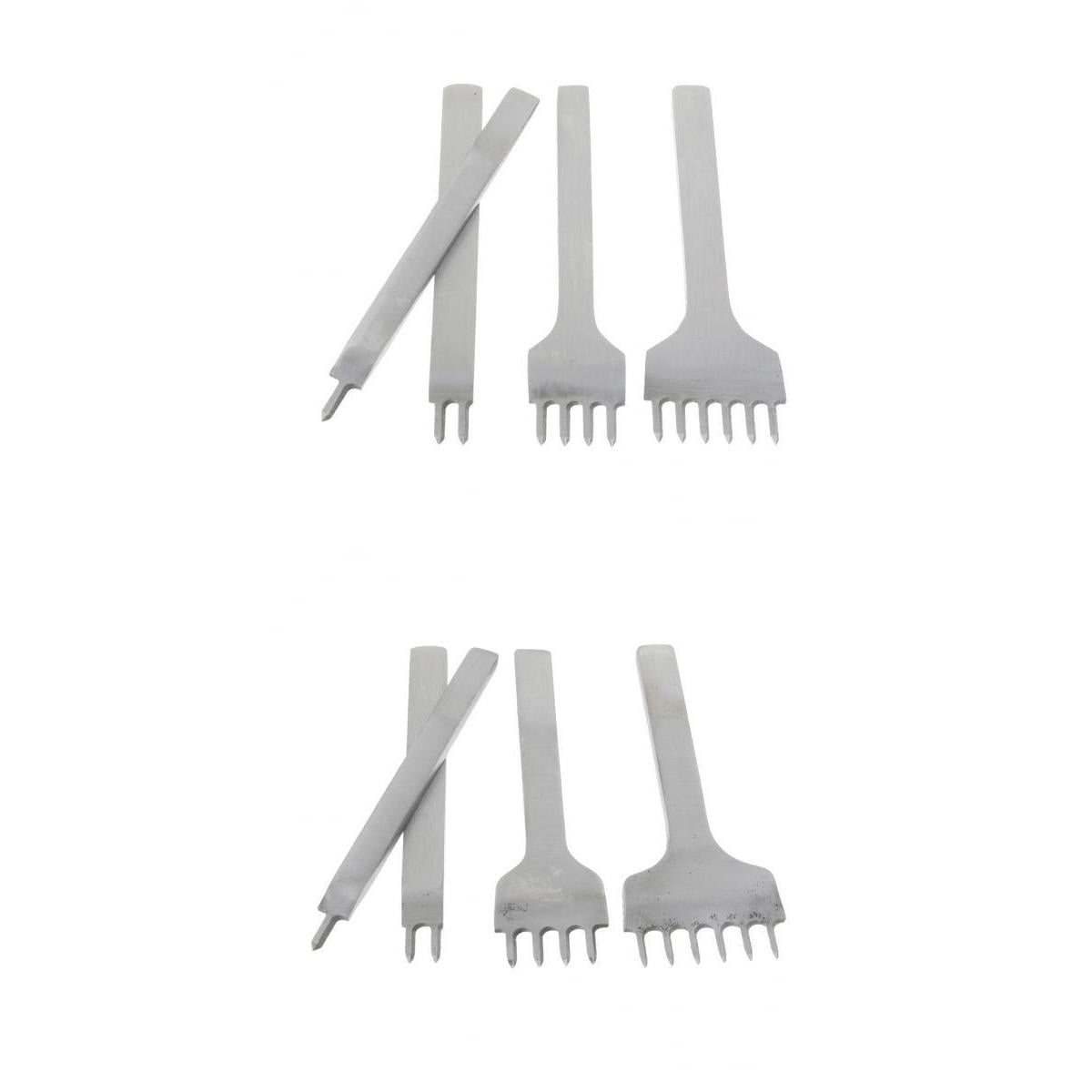 5/6mm Hole Pricking Irons Leather Stitching Lacing - Walmart.com