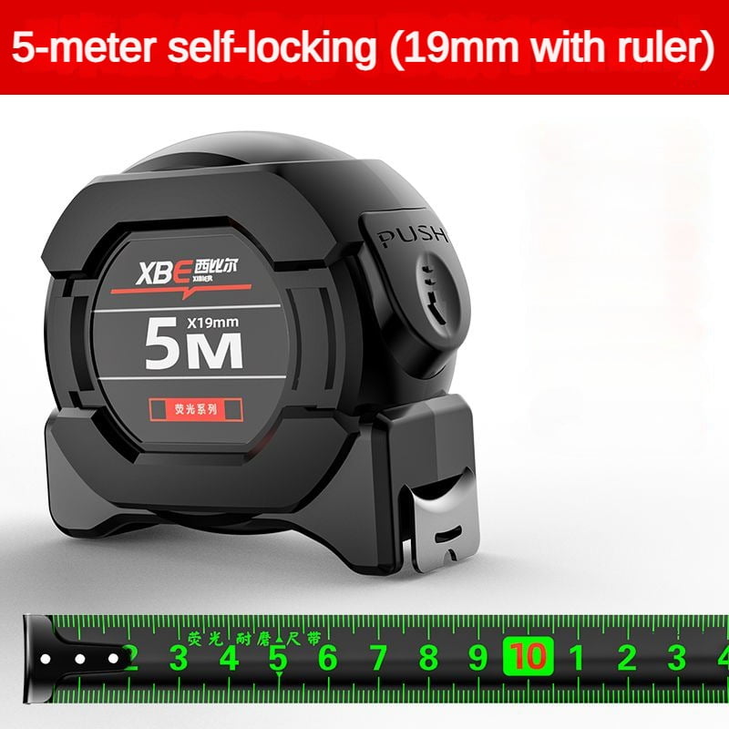 5/7/10 Meter Self Locking Fluorescent Steel Tape Measure High-precision ...