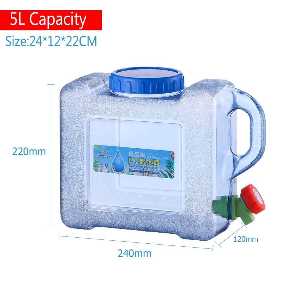 5/7.5/8/10//12/15L Portable Water Bucket Driving Pure Water Tank ...