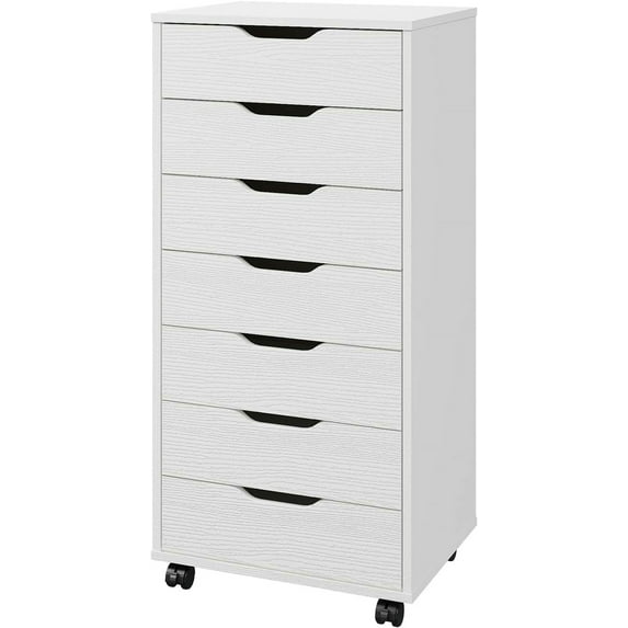 5/7 Drawer Chest, Wooden Tall Dresser Storage Dresser Cabinet with ...