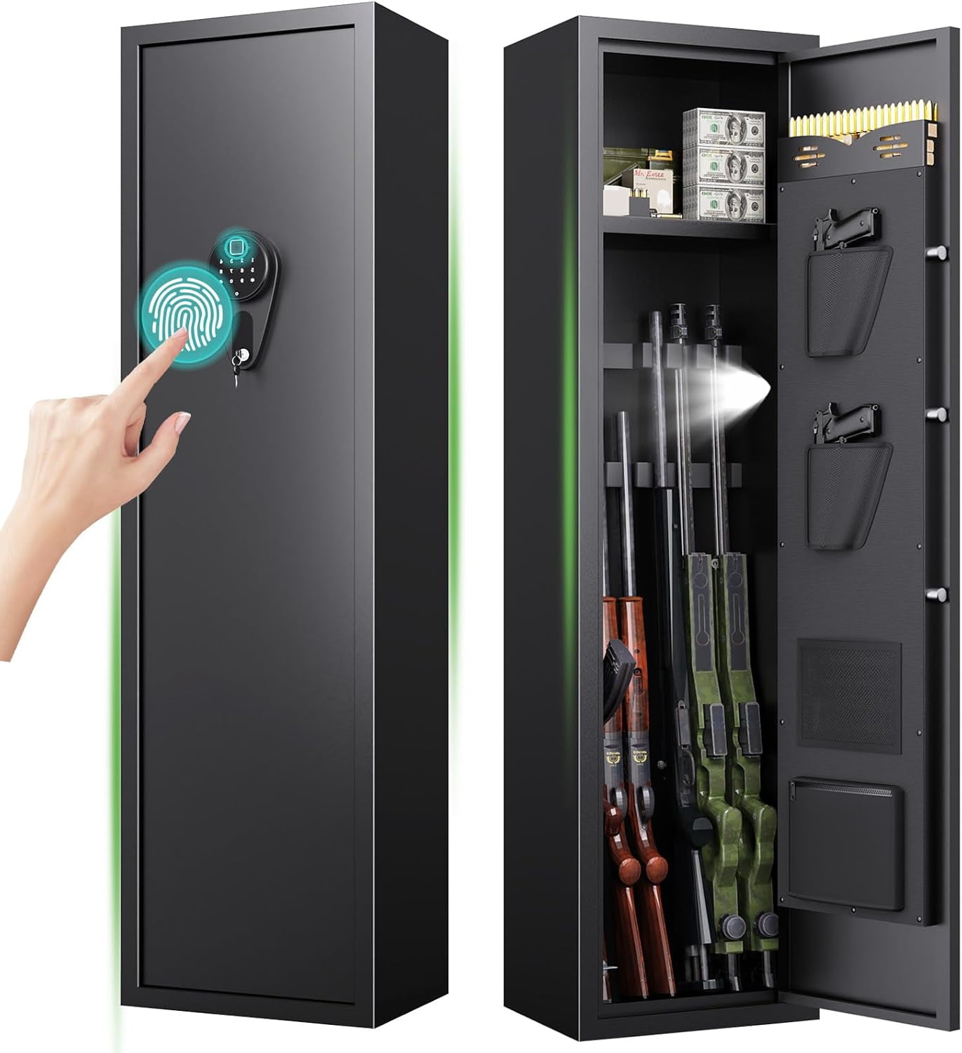 5-7 Gun Safe,Fireproof Gun Safe for Rifles and Pistols,No Assembly ...