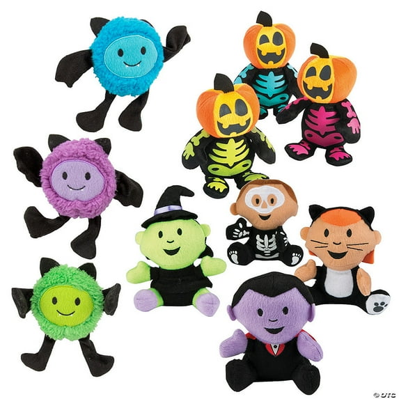 5" – 7" Halloween Friends Stuffed Character Assortment – 36 Pieces ...