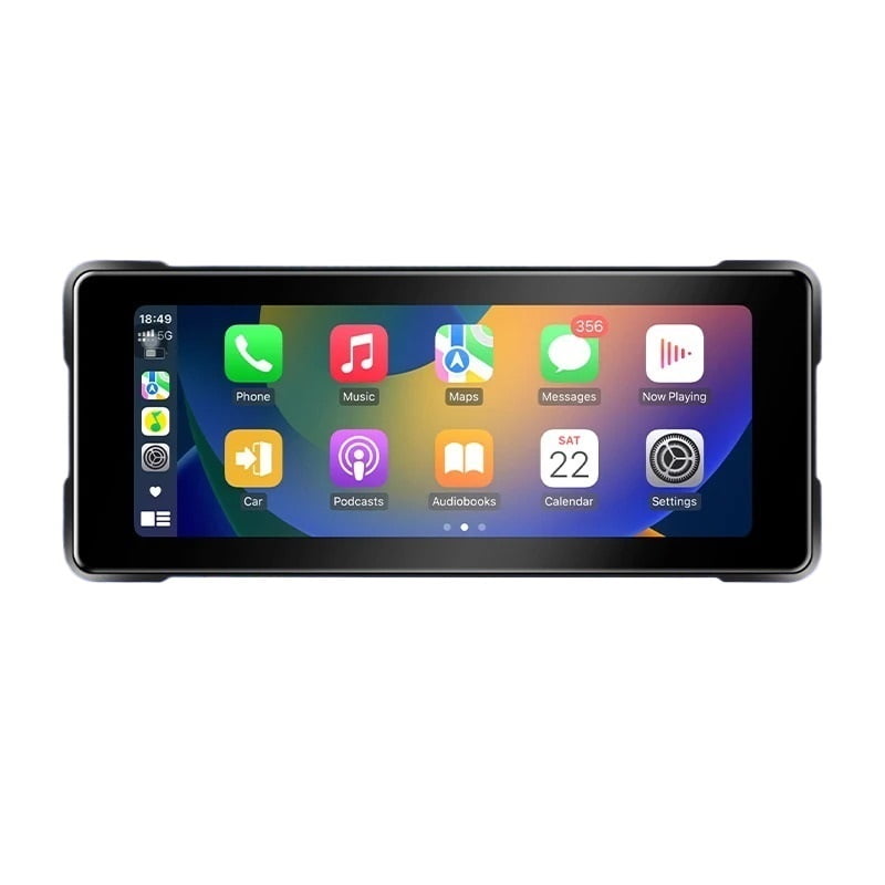 5'' 7'' inch Motorcycle DVR GPS Navigation Wireless CarPlay Android ...