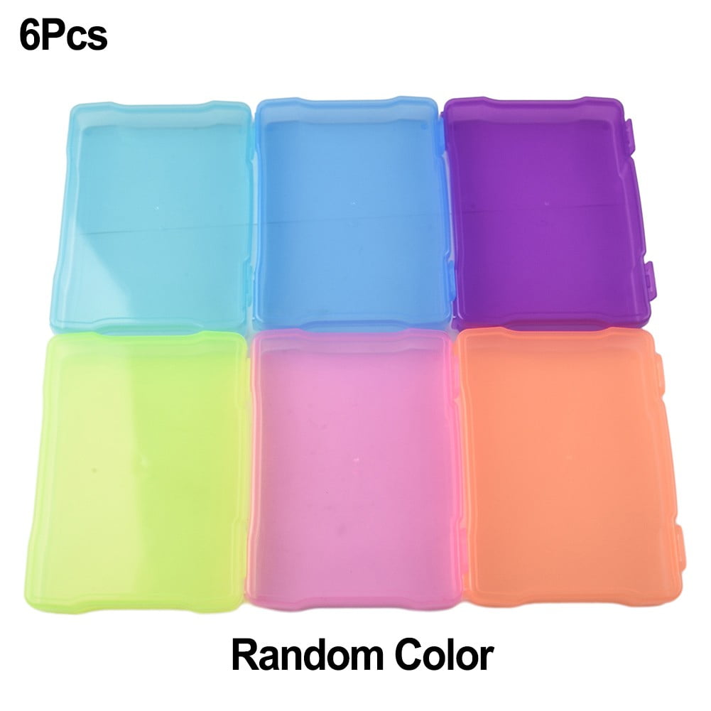 5*7 inch Photo Storage Box Plastic Picture Keeper 6 Colorful Photo ...
