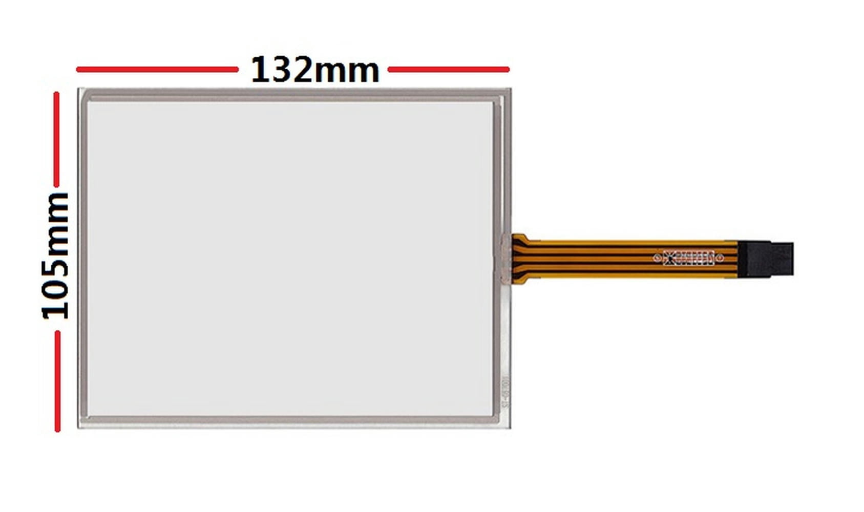 5.7 inch resistive touch screen is suitable for industrial medical ...
