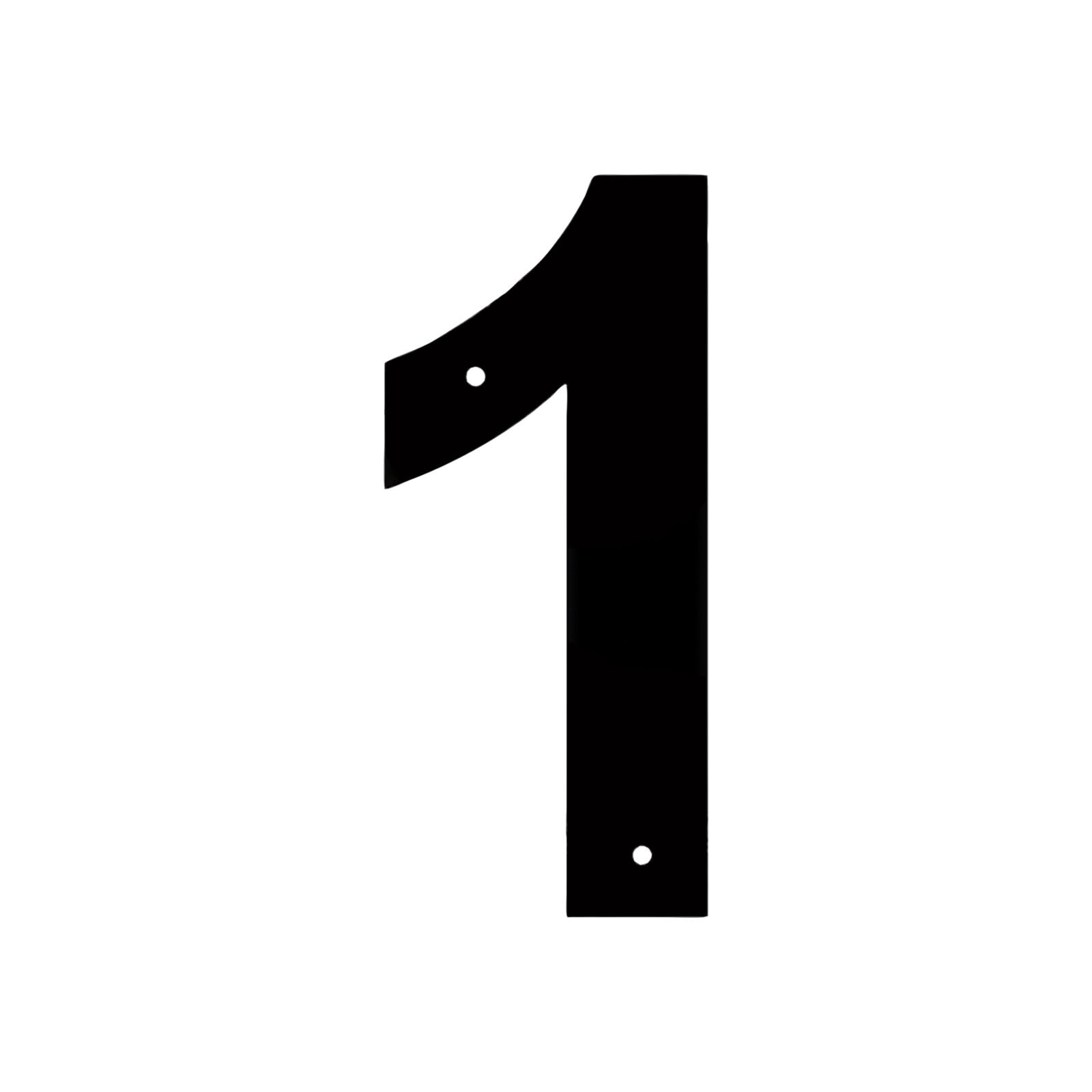 5.72Inch Stainless Steel Floating House Number 1, Metal Modern House ...