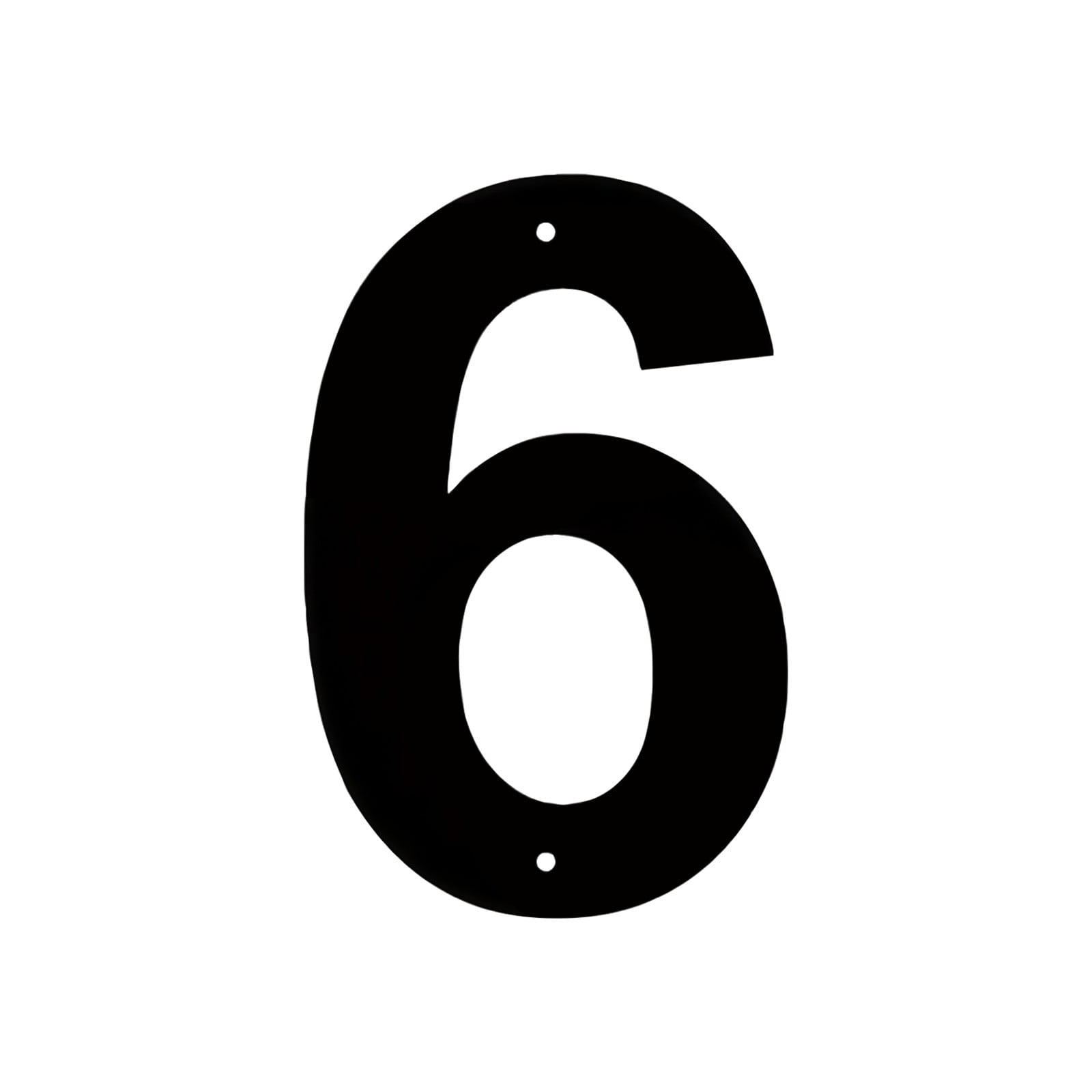 5.72Inch Stainless Steel Floating House Number 6, Metal Modern House ...