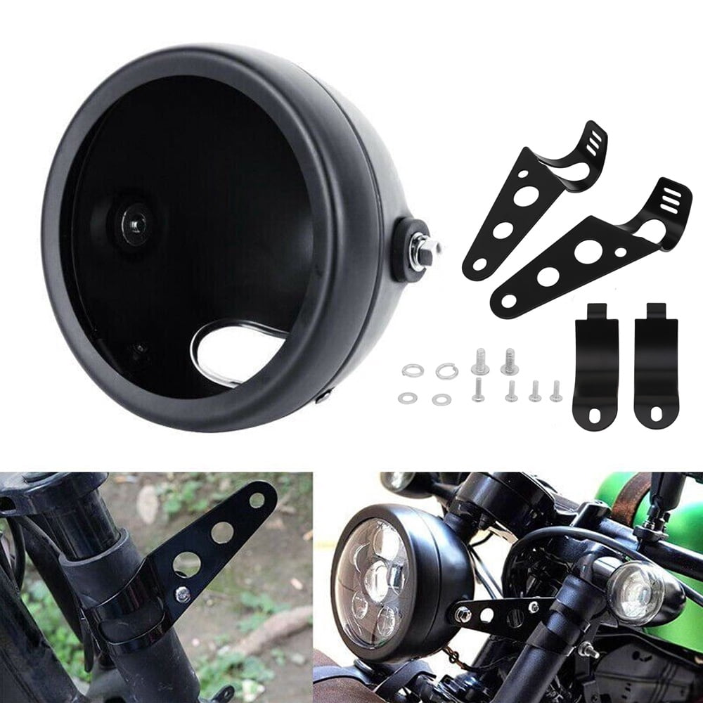 5.75" 5-3/4" Motorcycle LED Headlight Headlamp Shell Bucket Housing ...