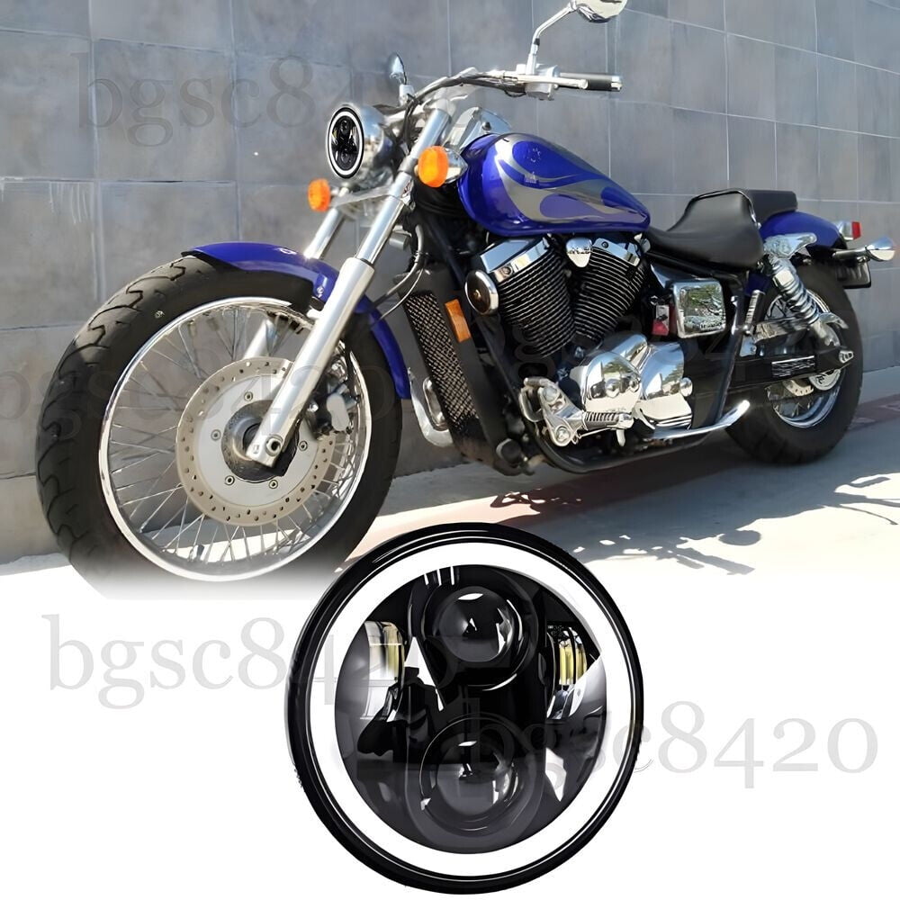 5.75" 5-3/4" Motorcycle Projector LED Light Headlight For Honda Shadow ...