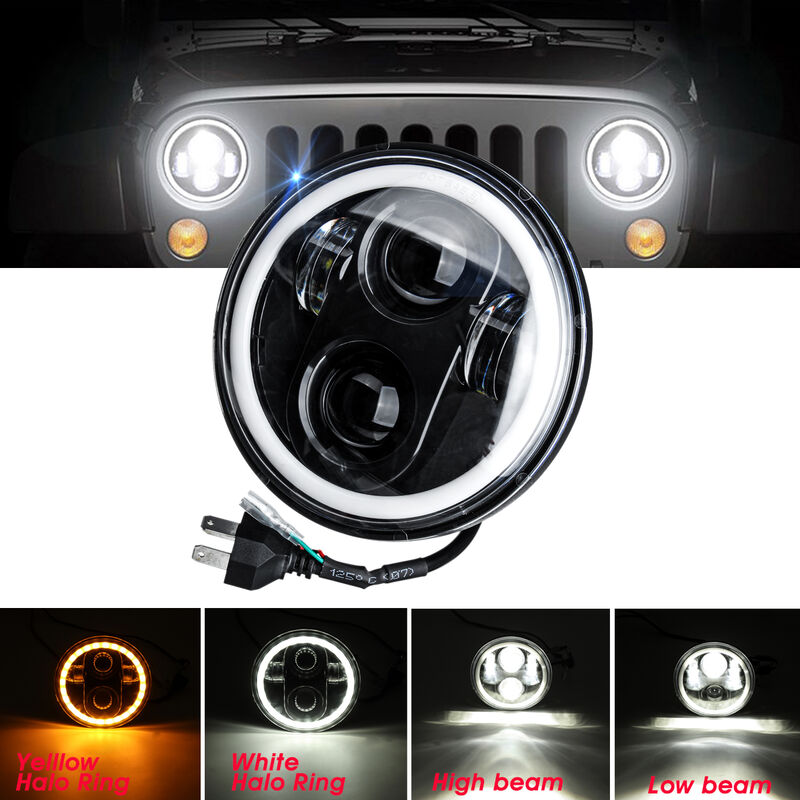 5.75" Halo Angle Projector Round LED Headlight - Walmart.com