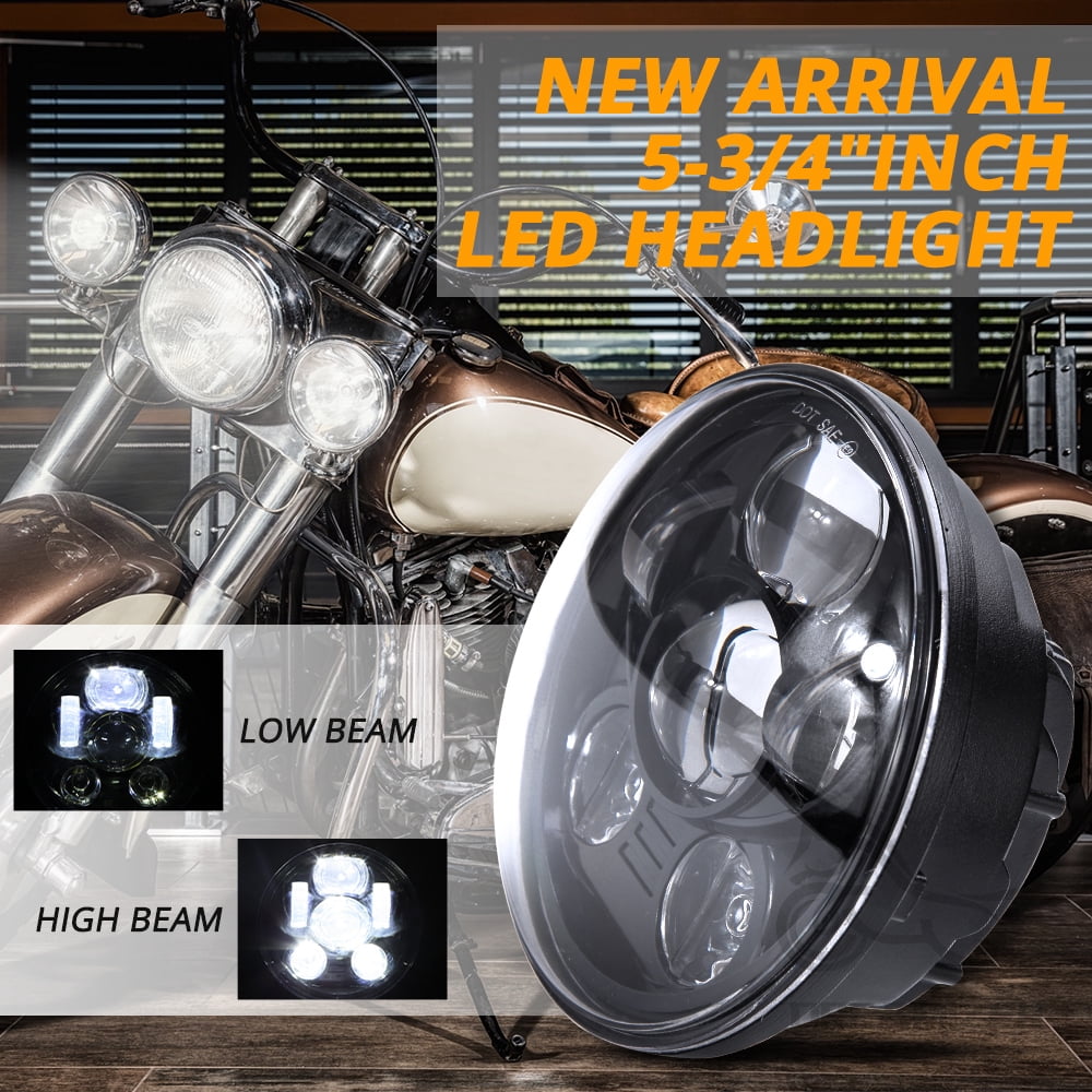 5.75 Inch LED Headlight 6 Fog Passing Lights for Harley Touring Road ...