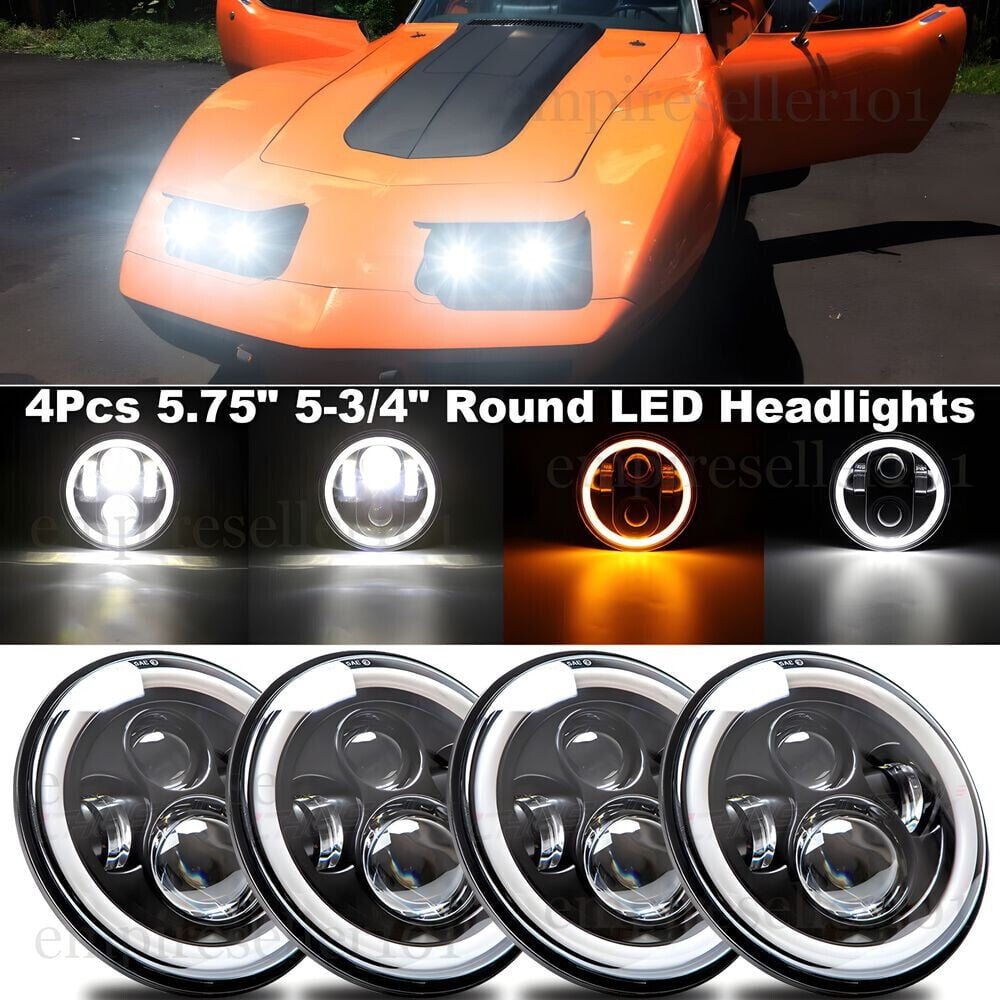 5.75" LED Headlight Turn Signal Hi/Lo Beam DRL Lamp Fits Chevrolet ...