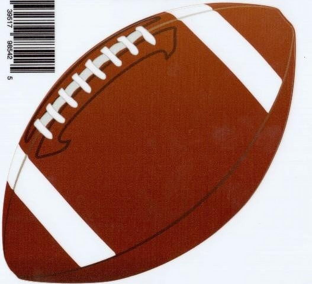 5.75 inx 3.25in Die Cut Football Bumper Sticker Decal Car Window ...