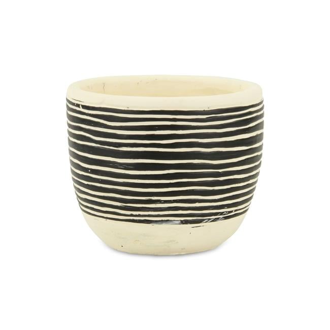 5.75 x 4.75 x 3.5 in. Sankabe Striped Pot - Walmart.com
