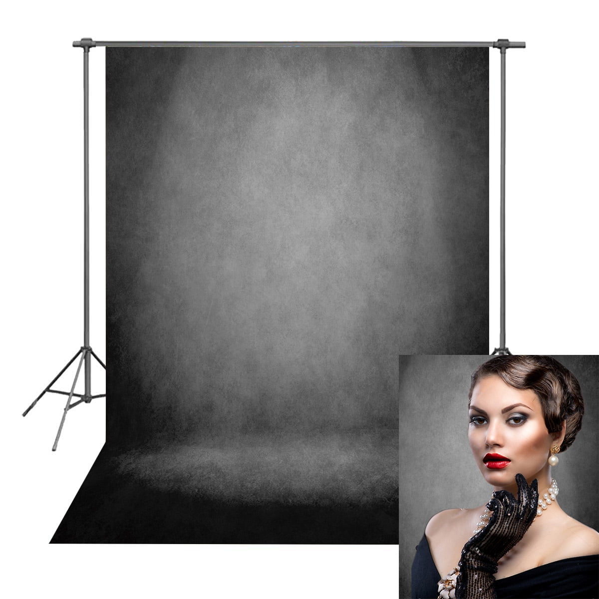 5×7FT Retro Abstract Black Portrait Photography Backdrop Graduation ...