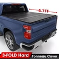 5.7ft Hard Folding Truck Bed Tonneau Cover Compatiable with Dodge Ram ...