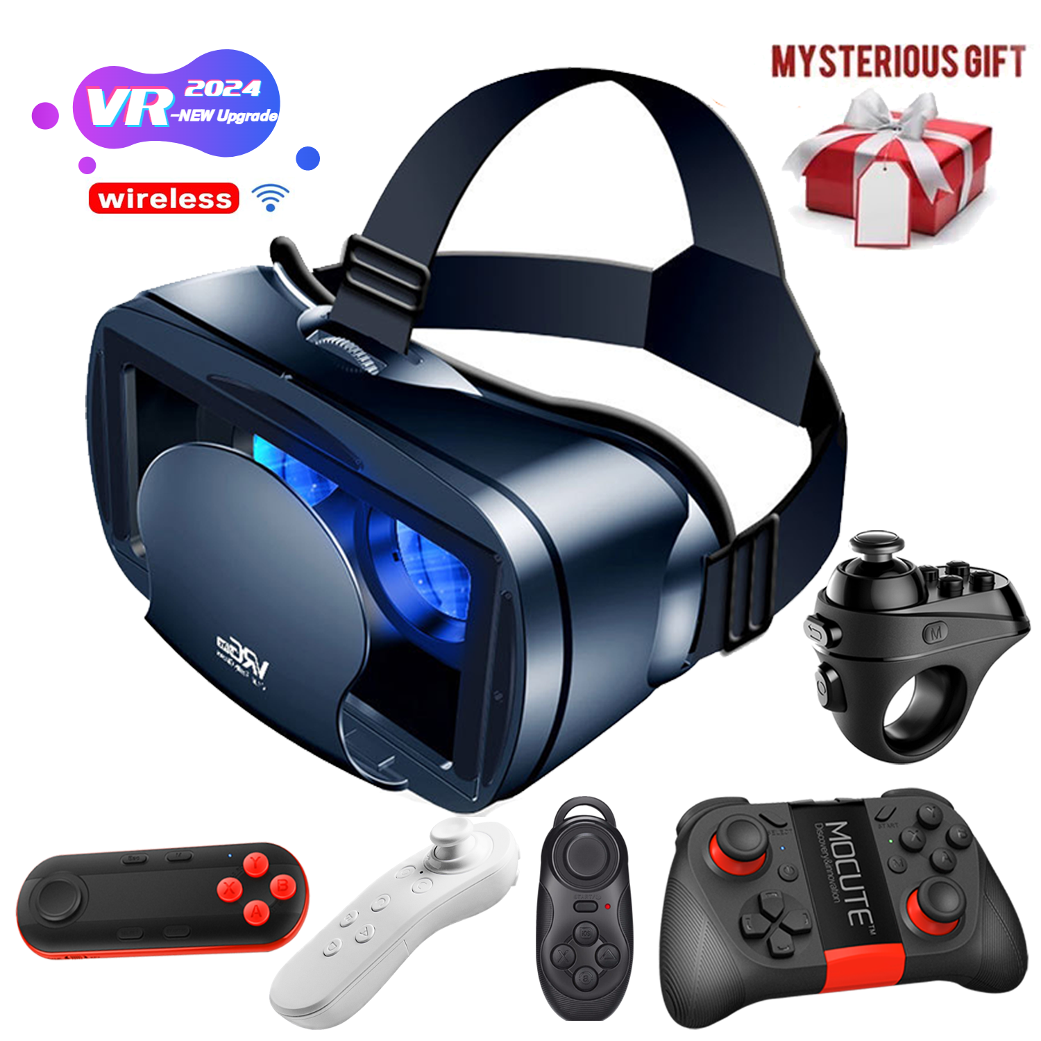 5~7inch VRG Pro 3D VR Glasses Virtual Reality Full Screen Visual Wide ...