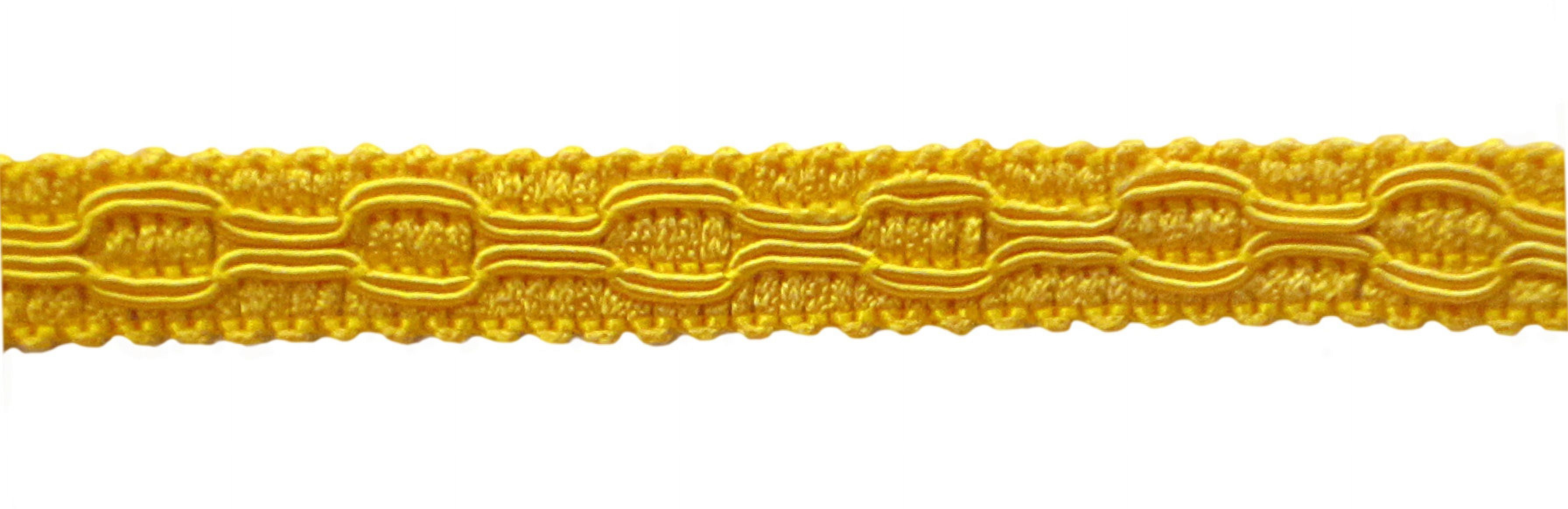 5/8" (1.5cm) Decorative Flat Gimp Braid Trim # 0058GB, Flag Gold #FG ...