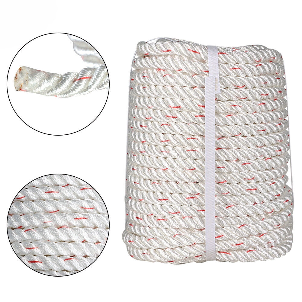 5/8"×150' 8900Lbs Double Braid Polyester Arborist Bull Rope Pulling ...
