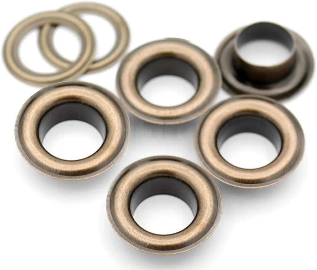 5/8" (16MM) Hole 50 Sets Grommets Eyelets with Washers for Leather ...