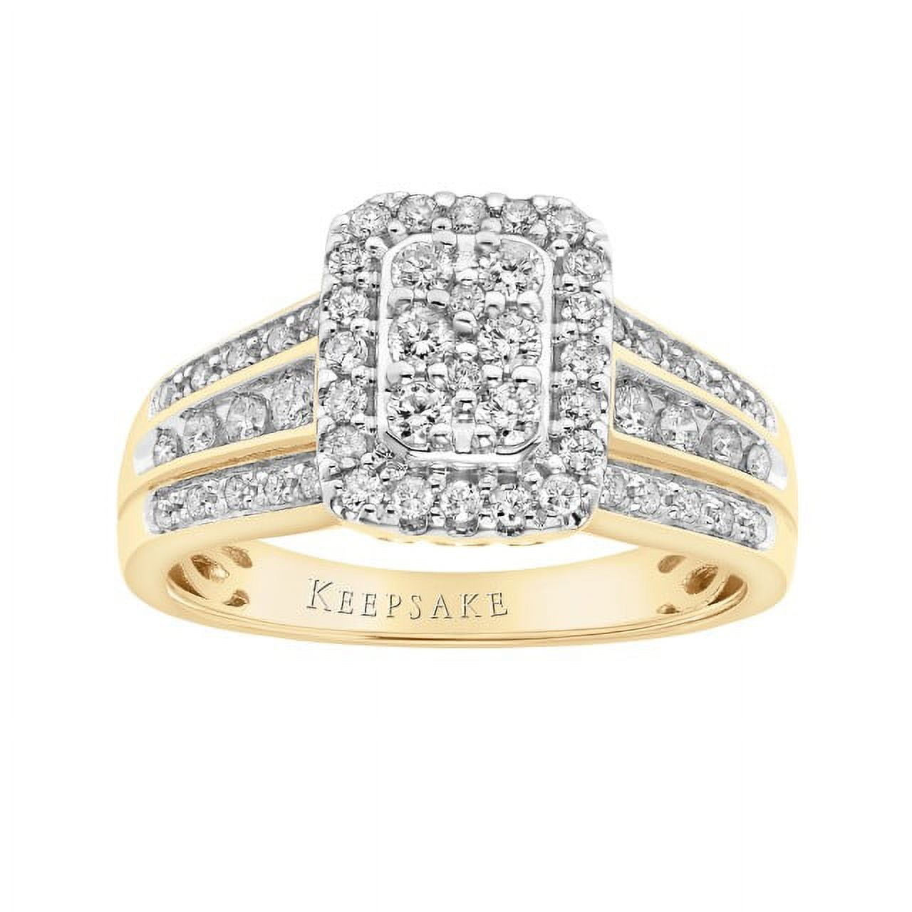 5/8 Carat T.W. Diamond 10k Yellow Gold "Lily" Women's Engagement Ring ...