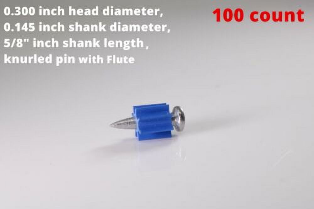 5/8" Drive Pins Fastening Track to Steel I Beam Attaching Metal Track ...