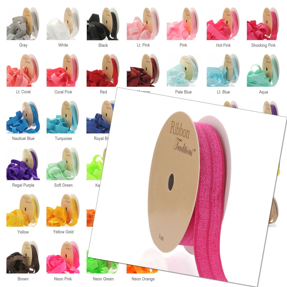 Hairbow Center Elastic Stretchy Ribbons, Nylon Black - Walmart.com