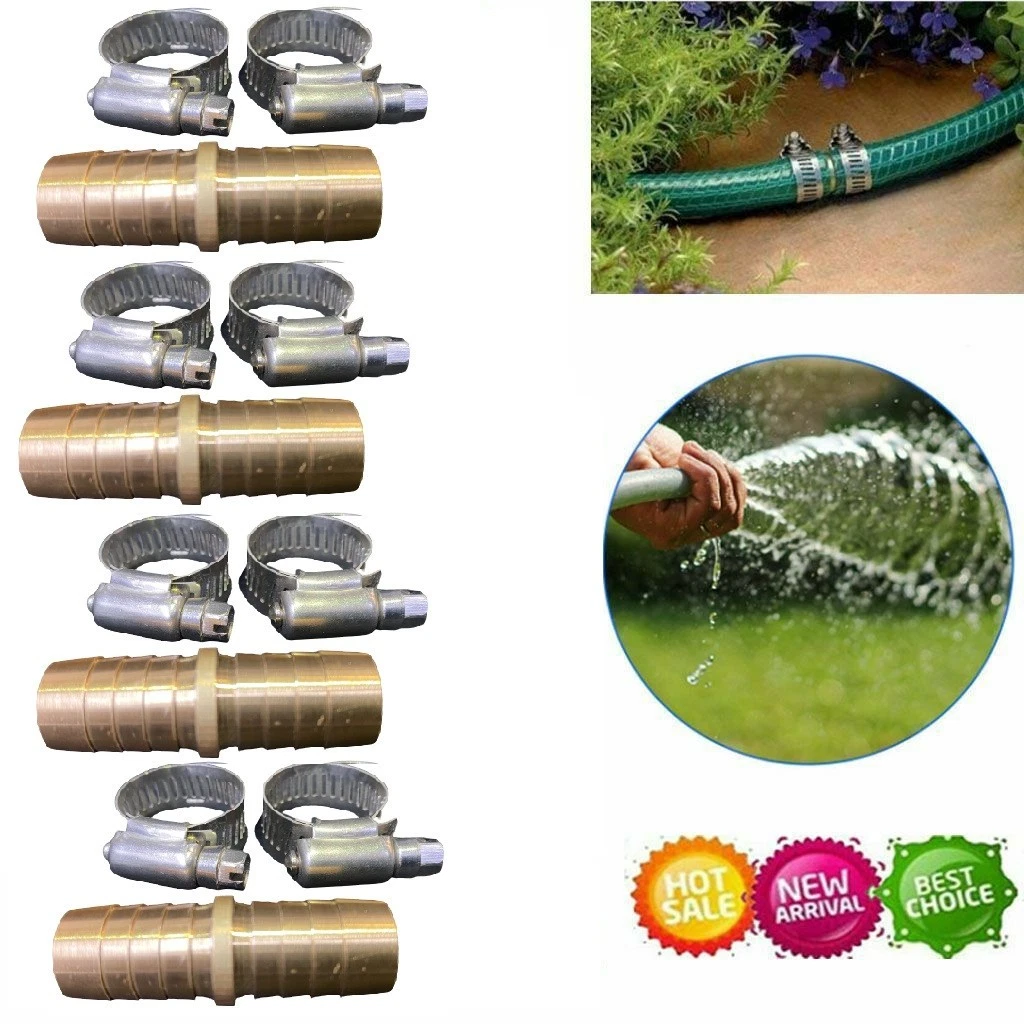 5/8" Garden Aluminum Mender Repair Kit Hose Connector Barb With ...