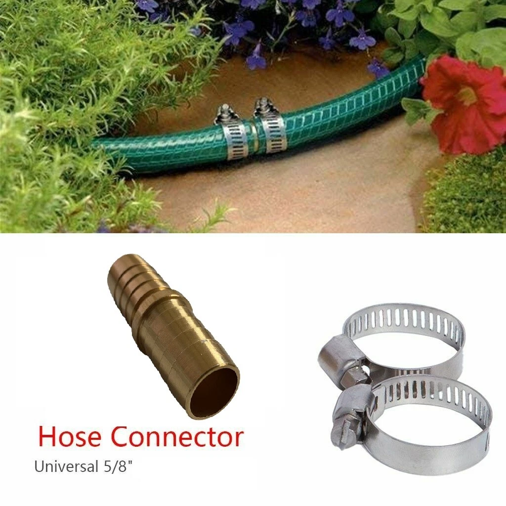 5/8" Garden Aluminum Mender Repair Kit Hose Connector Barb With ...