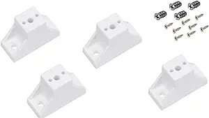 5/8" Handyct Drawer Slide Spacers Set of 4 with Screws, White - Walmart.com