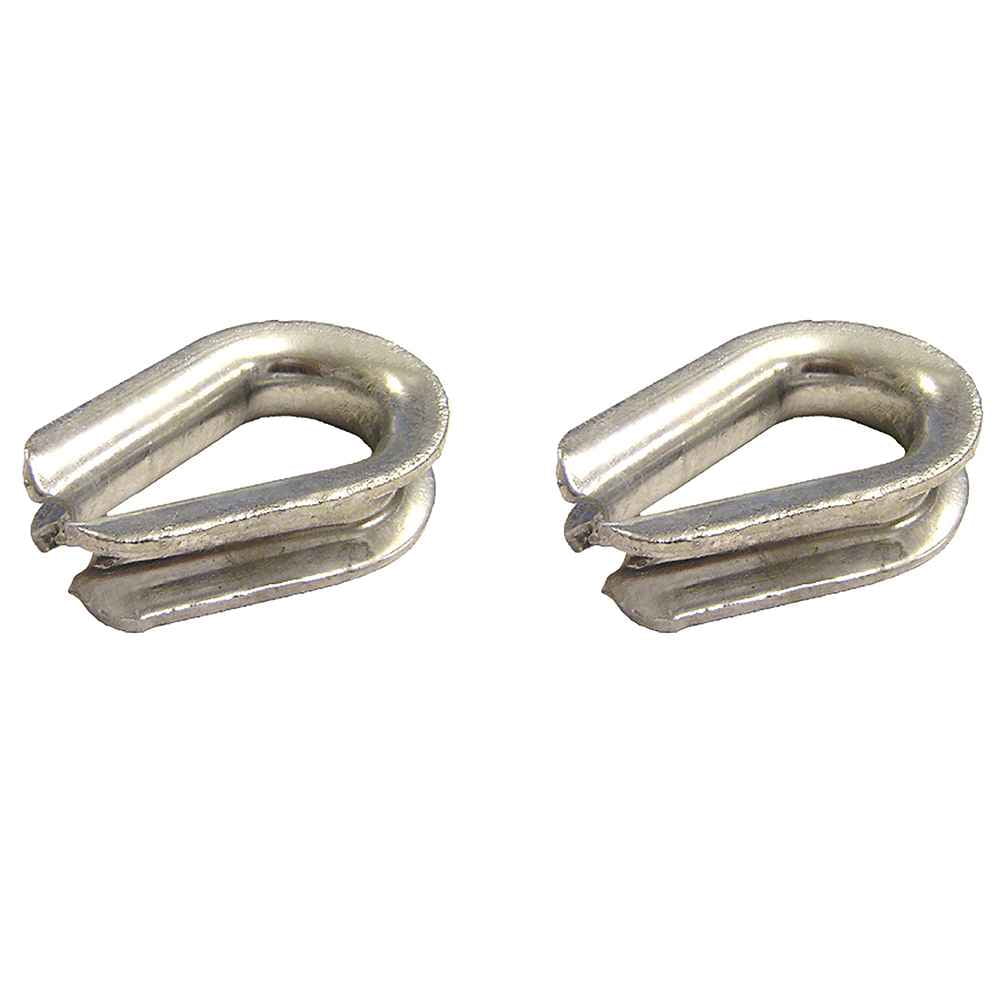 5/8" Heavy Duty Galvanized Wire Rope Thimbles - 2 Pack - Walmart.com
