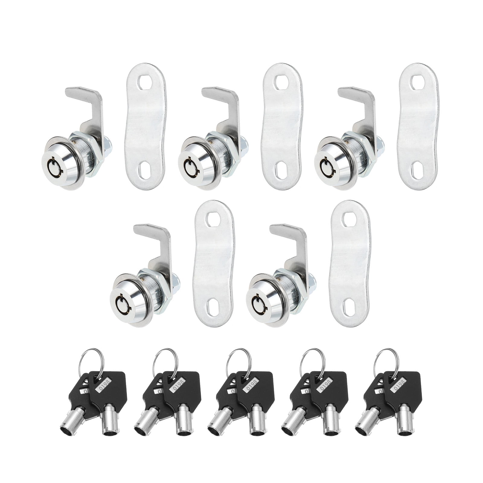 5/8 Inch Cabinet Locks with Key, Cam Replacement Lock Cylinder Toolbox ...