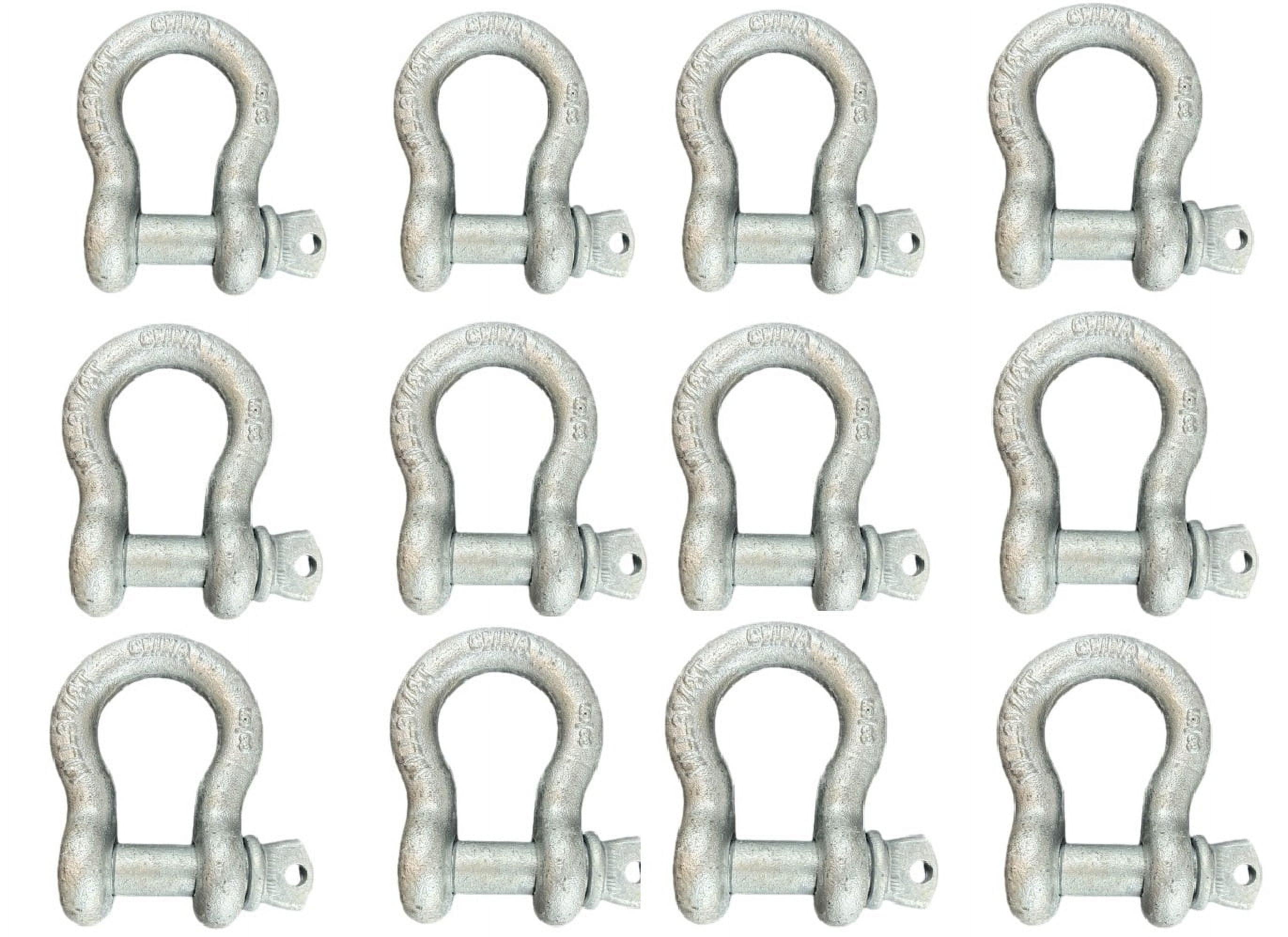5/8 Inch Forged Screw Pin Anchor Shackles, 3.25 Ton (7,165 LBS) Safe ...