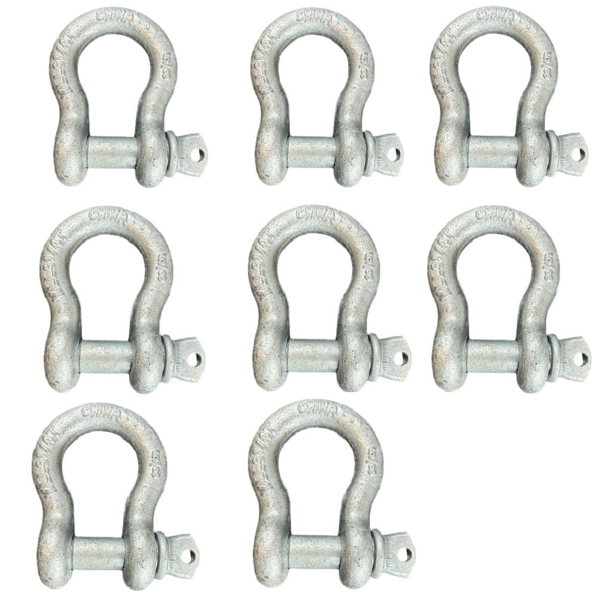 5/8 Inch Forged Screw Pin Anchor Shackles, 3.25 Ton (7,165 LBS) Safe ...